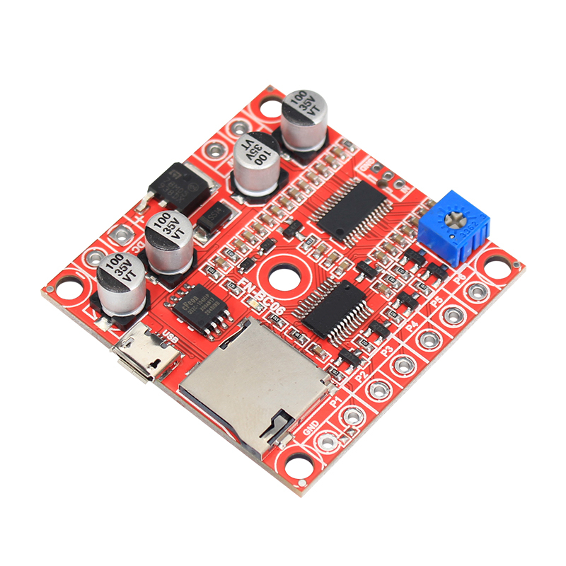 6 Buttons MP3 Player Sound Board With 15W Amplifier and Solder Pads ...