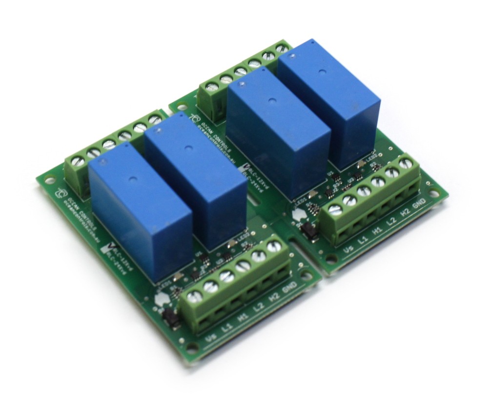 Four 24VDC Relay Card | Electronics123